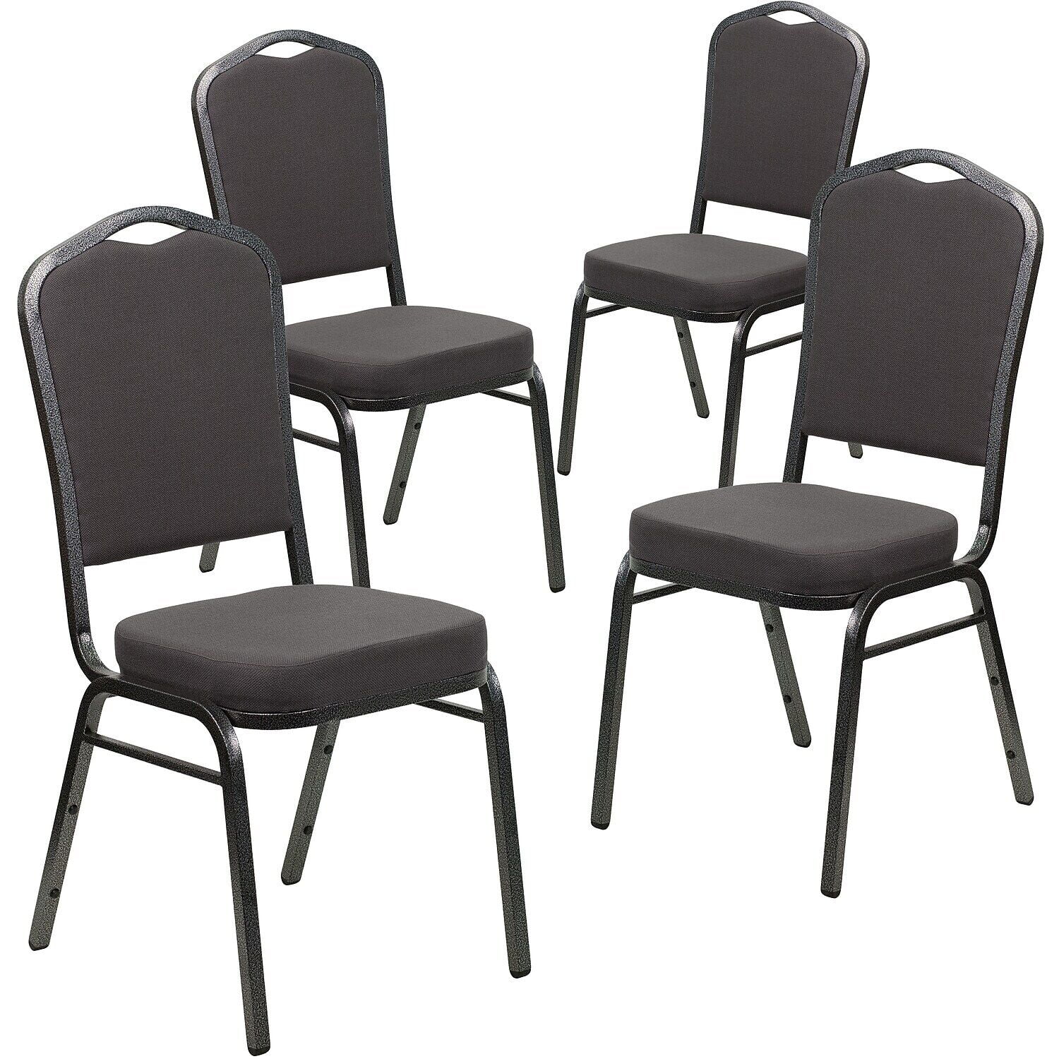 ZLERP 4 Pack HERCULES Series Trapezoidal Back Stacking Banquet Chair ...