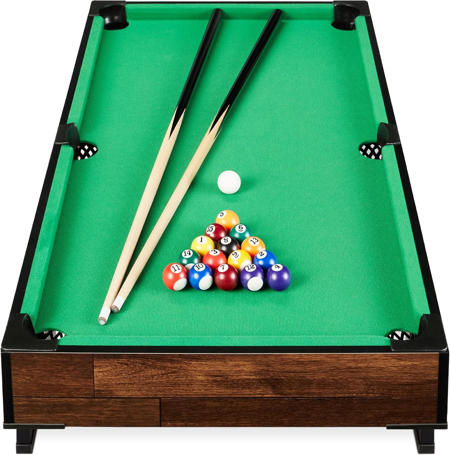 ZLERP 40in Tabletop Billiard Table, Pool Arcade Game Table for Living ...