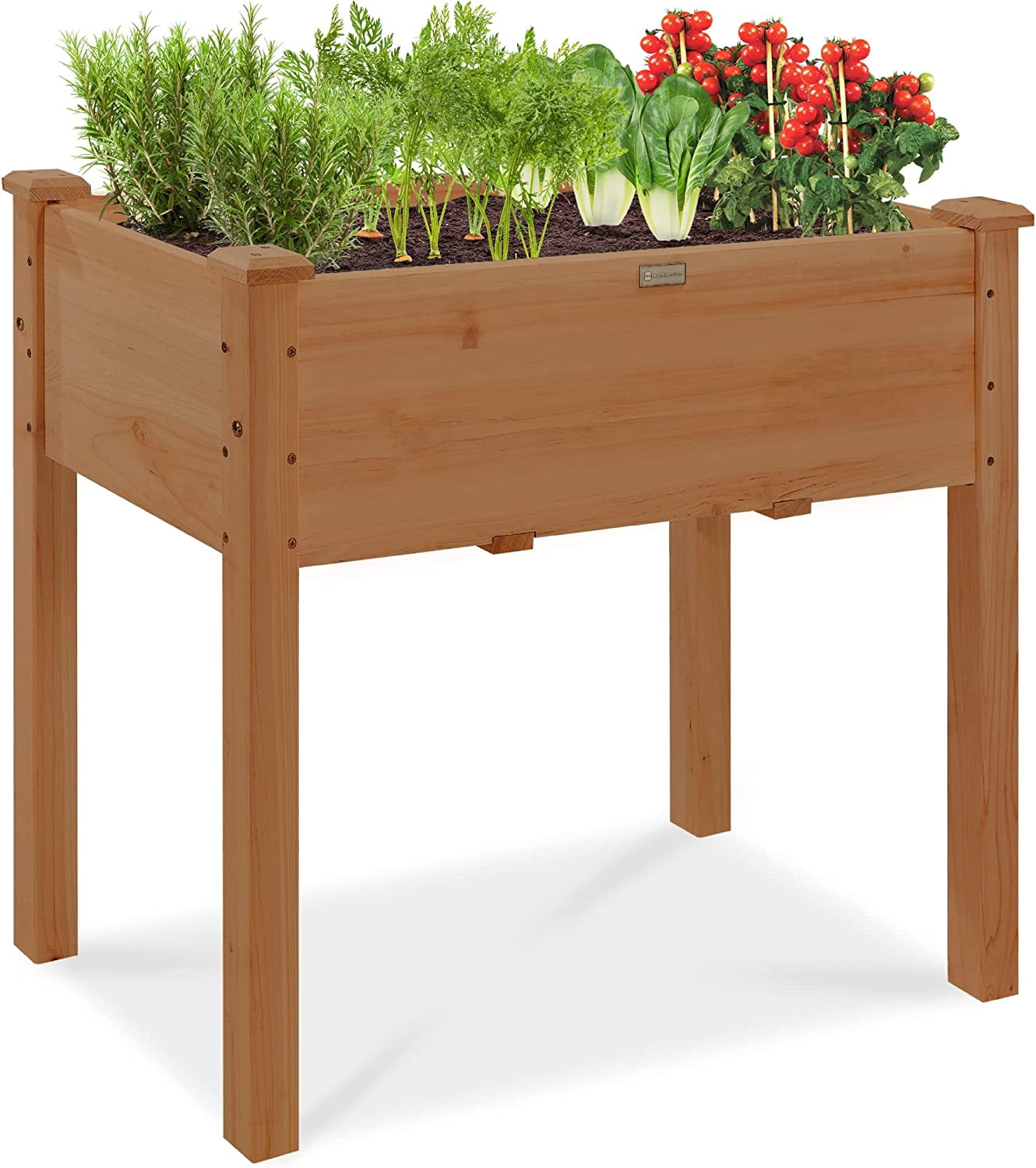 ZLERP 72x23x30in Raised Garden Bed, Elevated Wood Planter Box Stand for ...