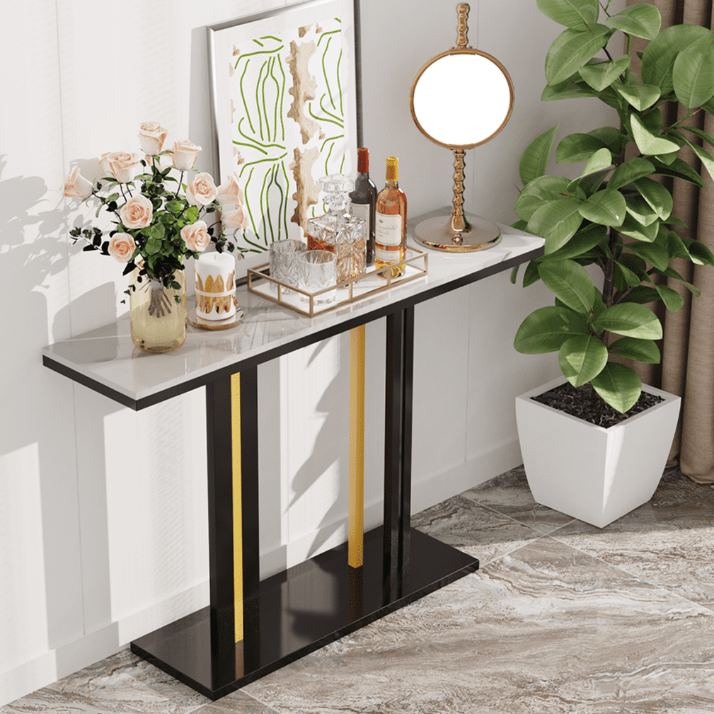 ZLERP Console Entry Table: Luxurious Console Entryway Table with ...