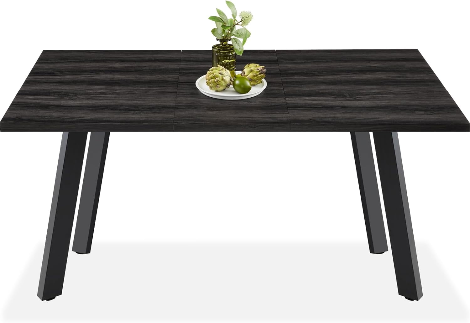 ZLERP Extendable Dining Table 47 to 63in Modern Large Expanding Kitchen ...