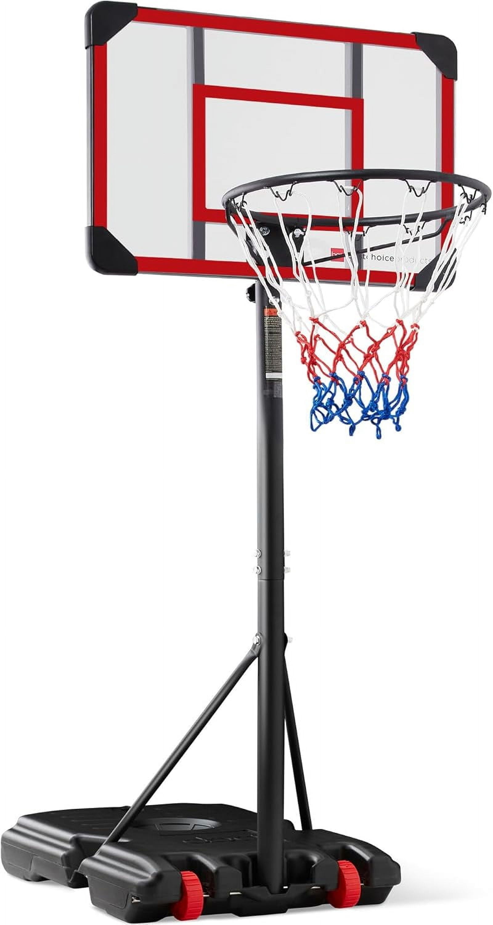 ZLERP Kids Height-Adjustable Basketball Hoop System, Portable Game w ...
