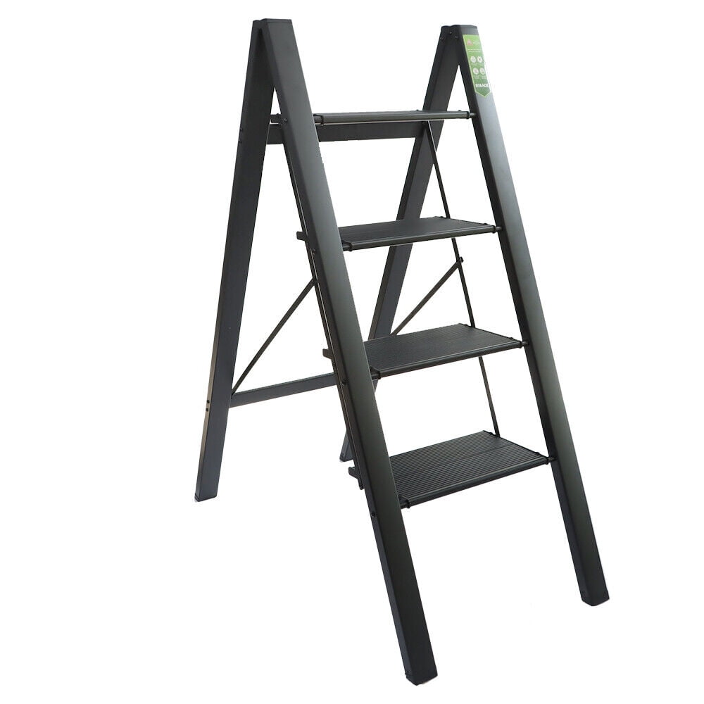 ZLERP Portable Lightweight Folding Ladder for Home and Office Use, with ...