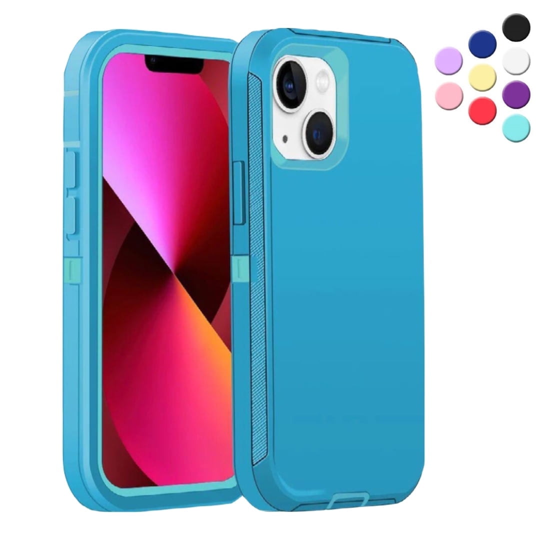 ZLF Designed for IPhone 13 Shockproof Triple Layer Rugged Case Heavy ...