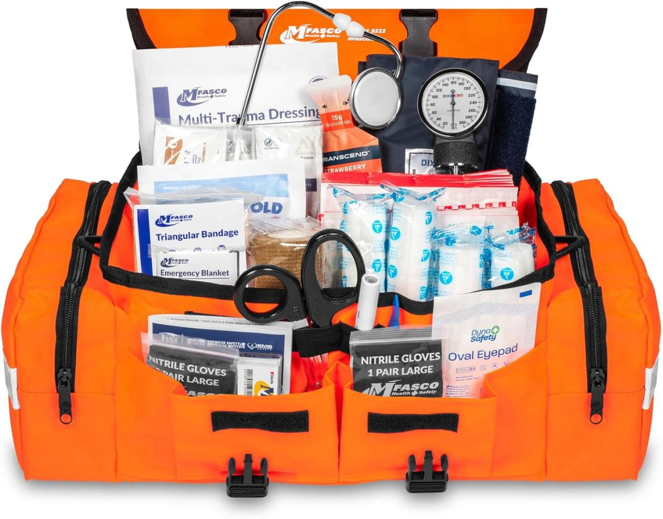 ZLFF First Aid Kit - Fully Stocked Portable Reflective Bag - First ...