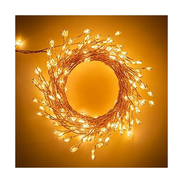 ZLFairy Lights Plug in, 10Ft 200LED Firecracker Firefly Lights, 8 ...