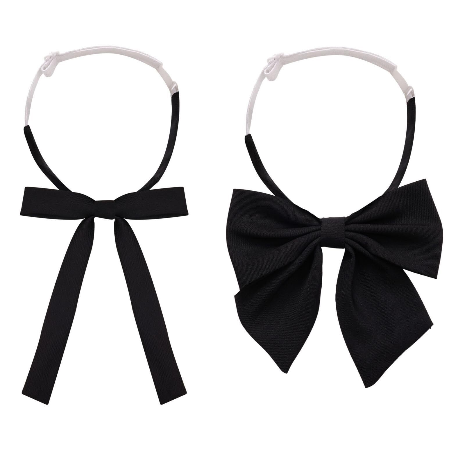 ZLG Western Bow Ties for Women Men,Black Pre-tied Adjustable Bowties ...