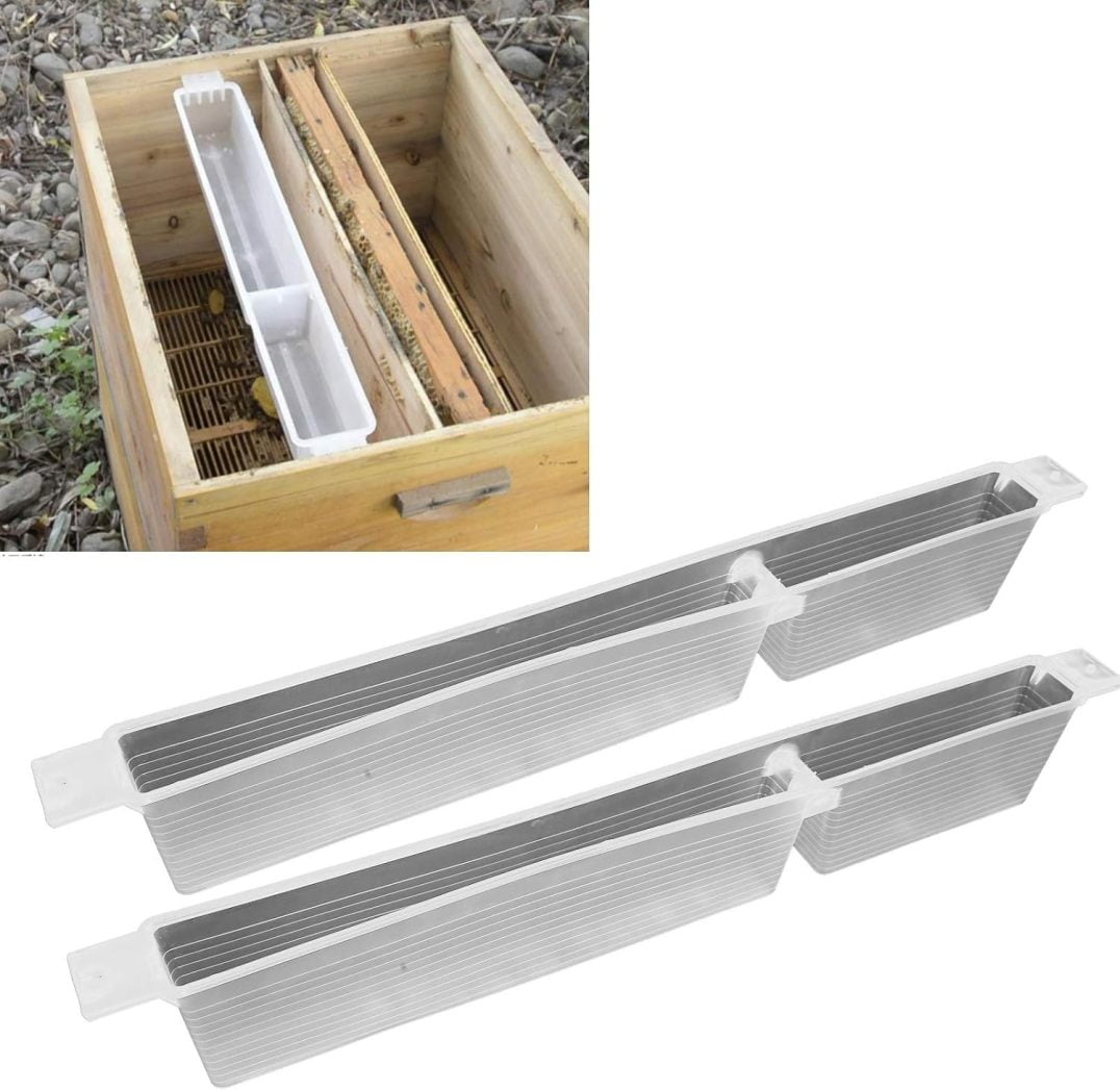 ZLGP 10Pcs Bee Feeders, Beehive Feeder Beehive Frame Feeder, Beehive Deep Frame Bee Watering ...