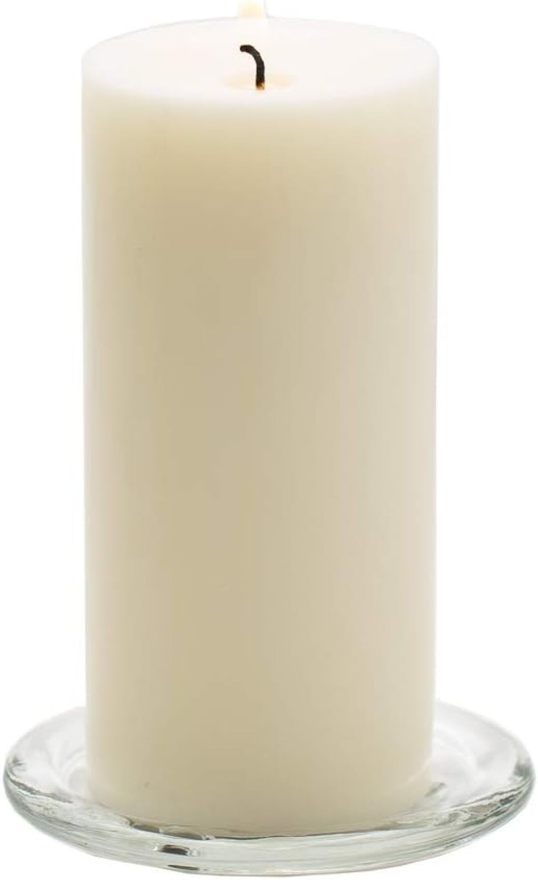 ZLGP 3" X 6" Hand Poured Pillar Candle Light Ivory Set of 6 - Walmart.com
