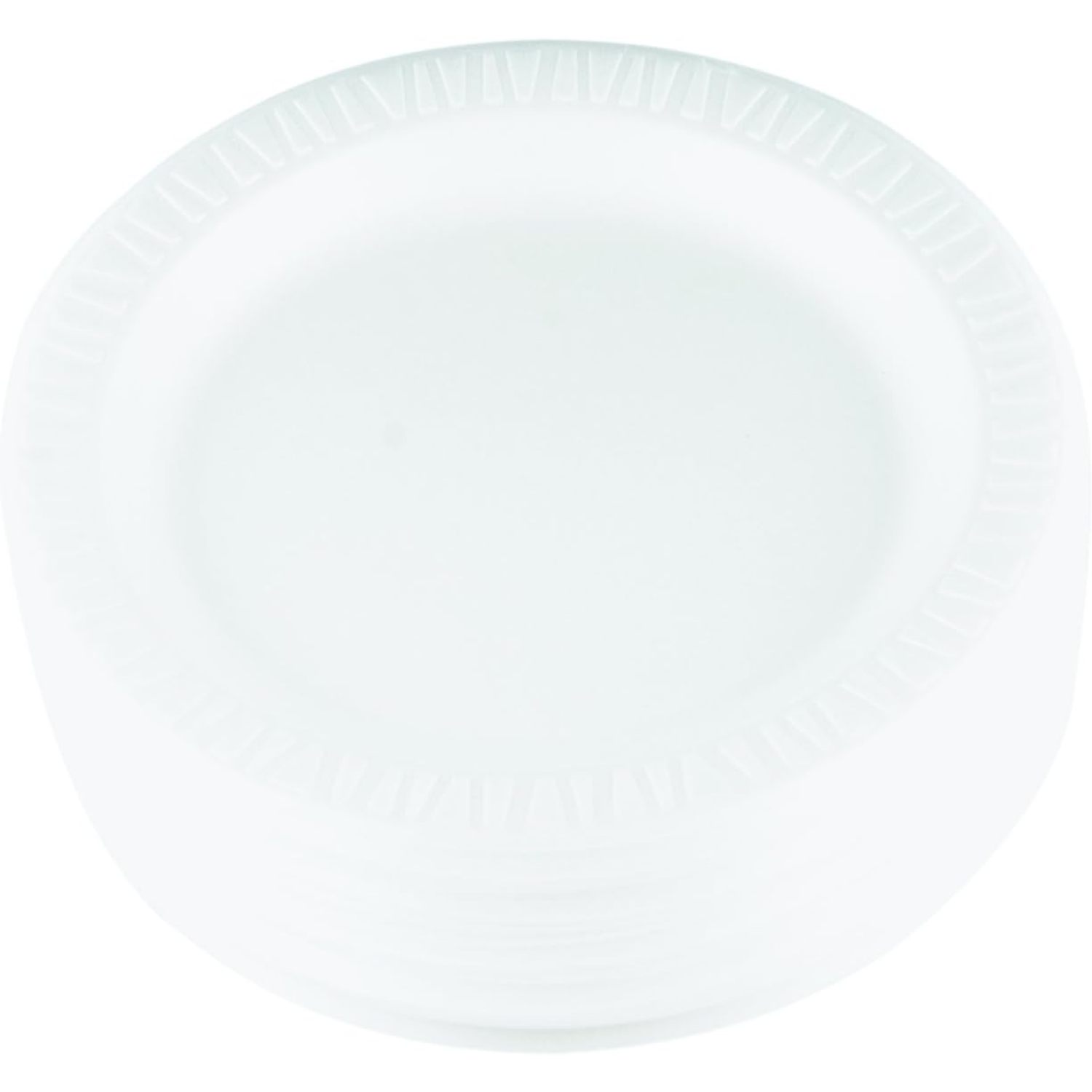 ZLGP 9PWQR 9 in White Laminated Foam Plate (Case of 500) - Walmart.com