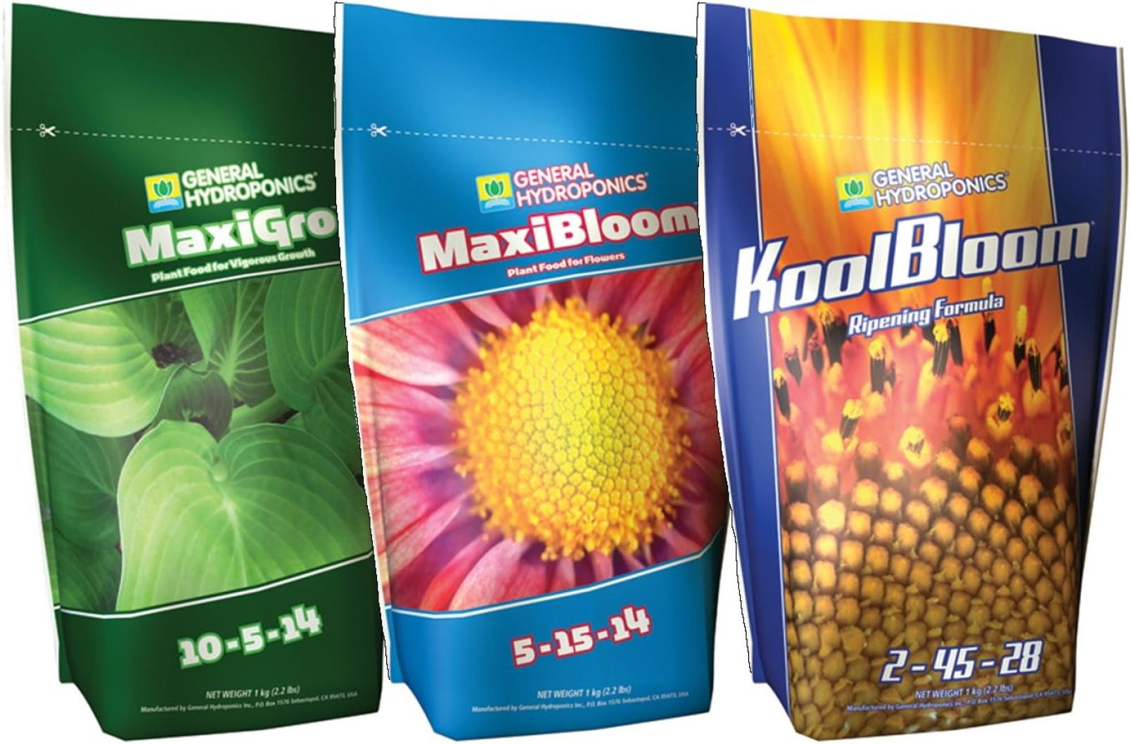 ZLGP GLCMBX0008 Maxigro, Maxibloom, Koolbloom Combo, 2.2 Lb Fertilizer ...