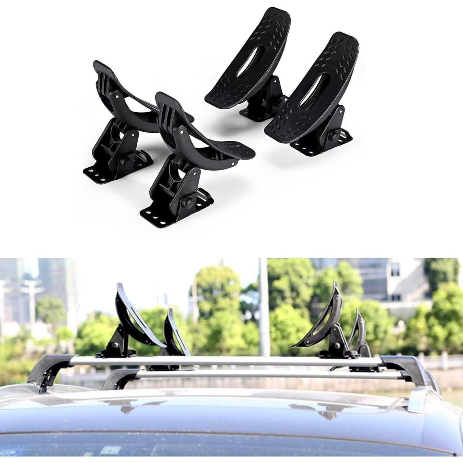 ZLGP Kayak Saddles, Boat Canoe Carrier Tie Down Straps Surf Ski Roof ...