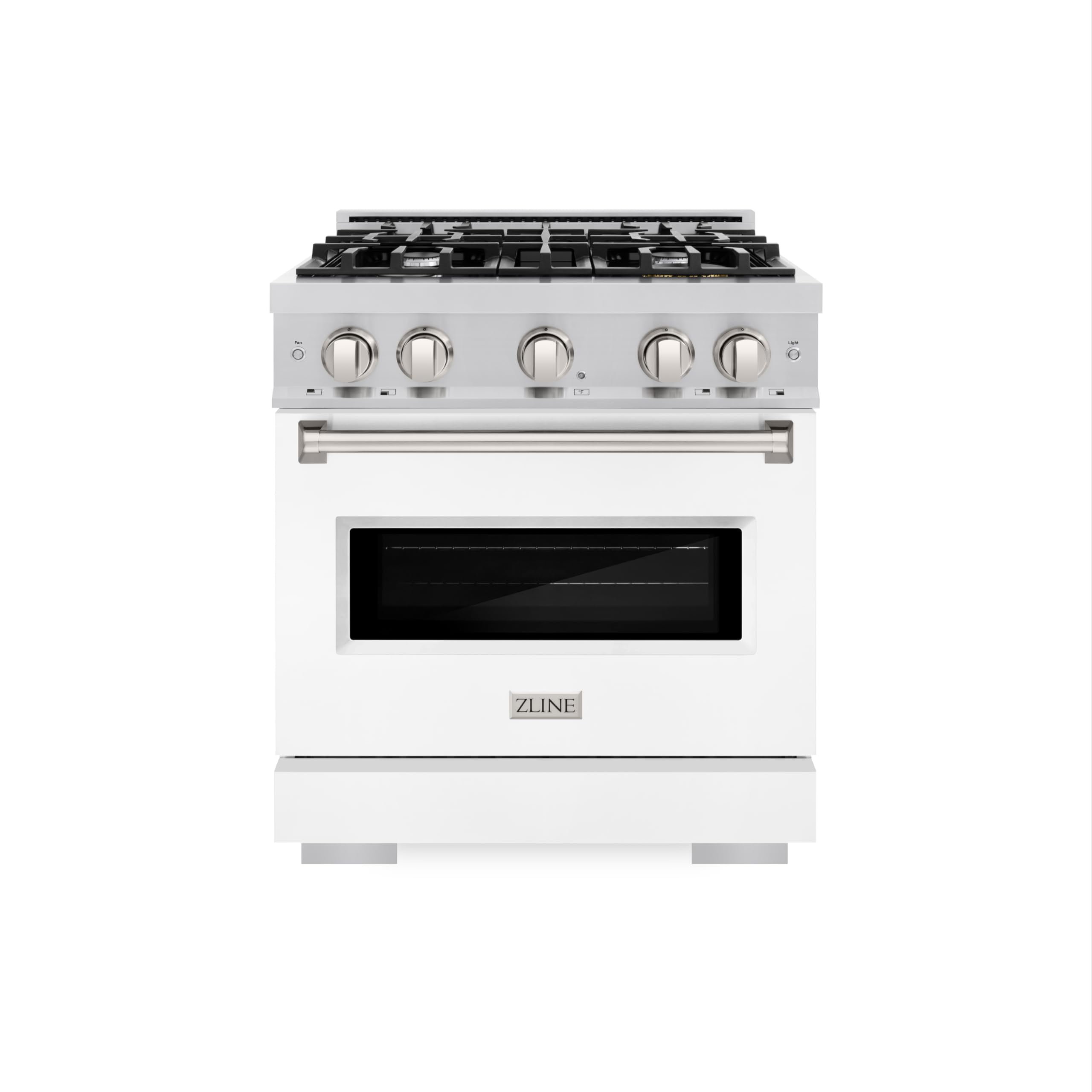 ZLINE 30 in. 4.2 cu. ft. Classic Gas Range with 4 Burner Cooktop and ...