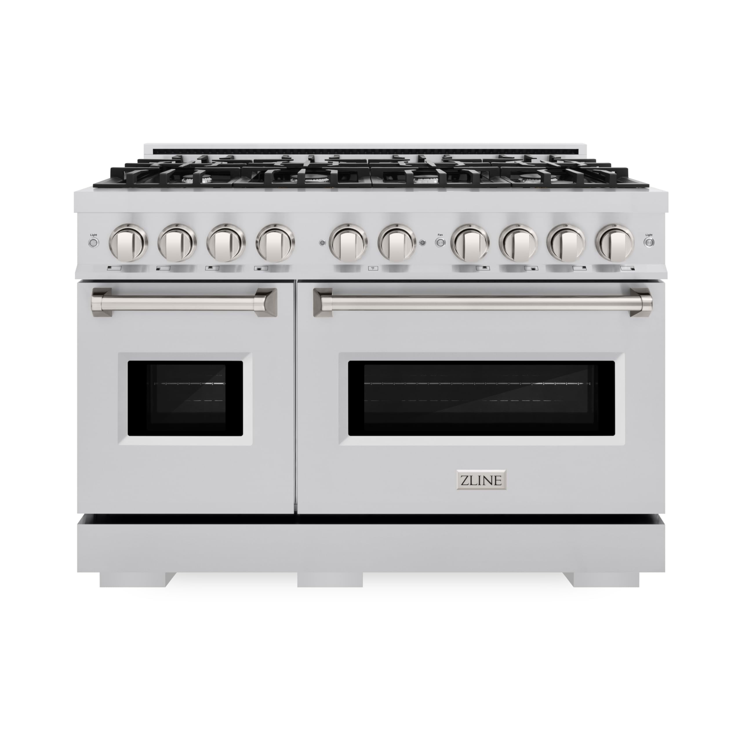 ZLINE 48 in. 6.7 cu. ft. Classic Double Oven Gas Range with 8 Burner ...