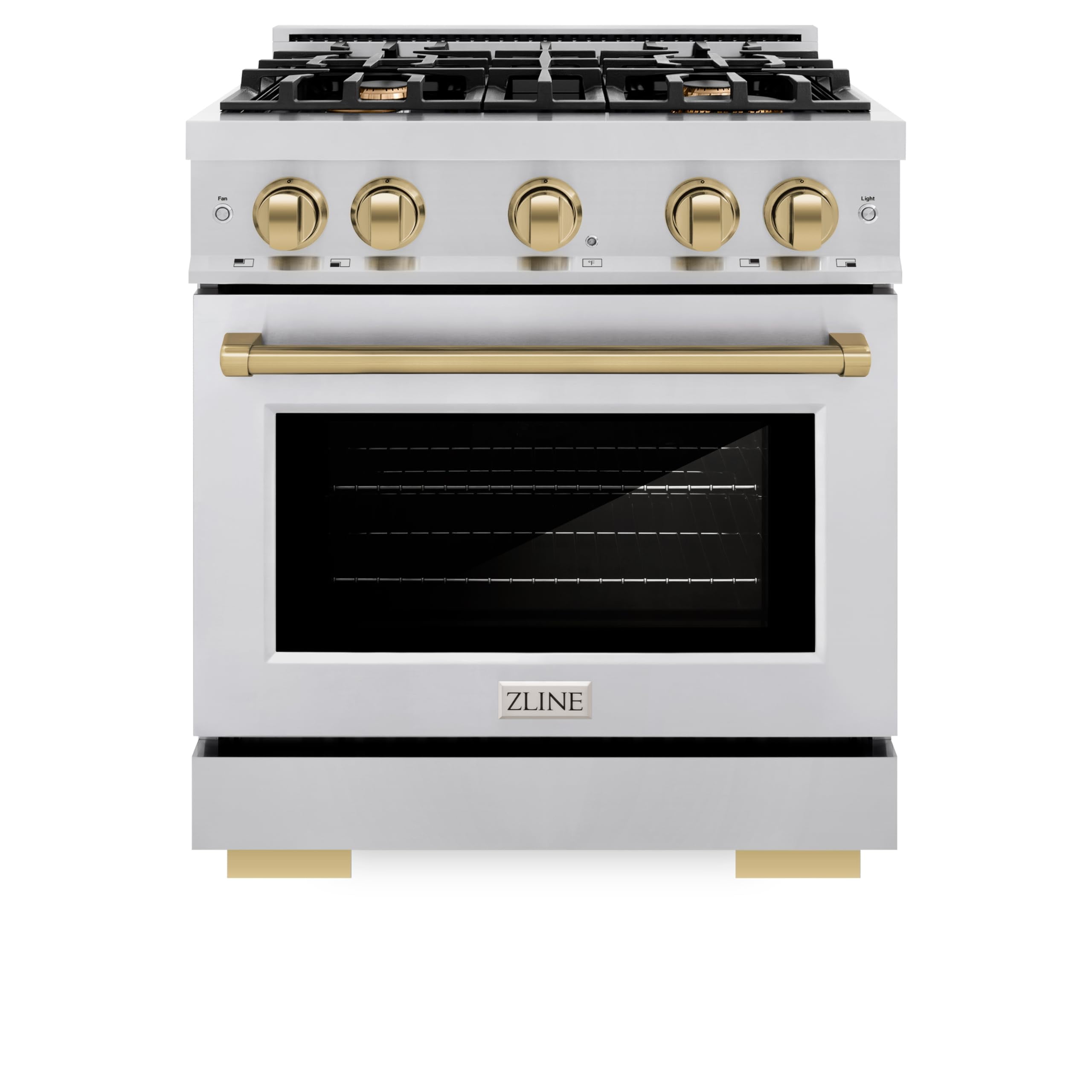 ZLINE Autograph Edition 30 in. 4.2 cu. ft. Gas Range with 4 Burner ...