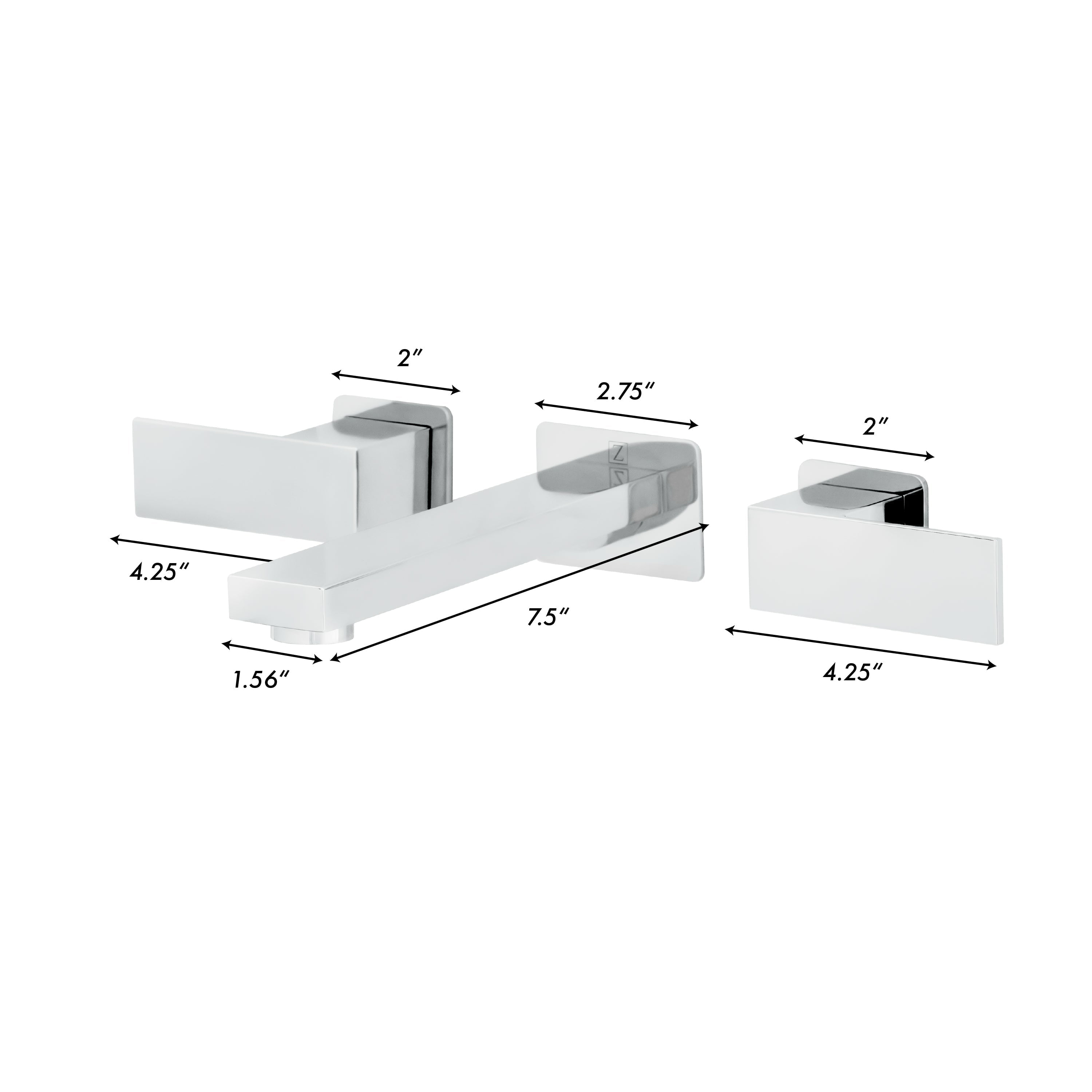 ZLINE Wall Mount Faucet in Matte Black (BLS-BFW-MB) - Walmart.com