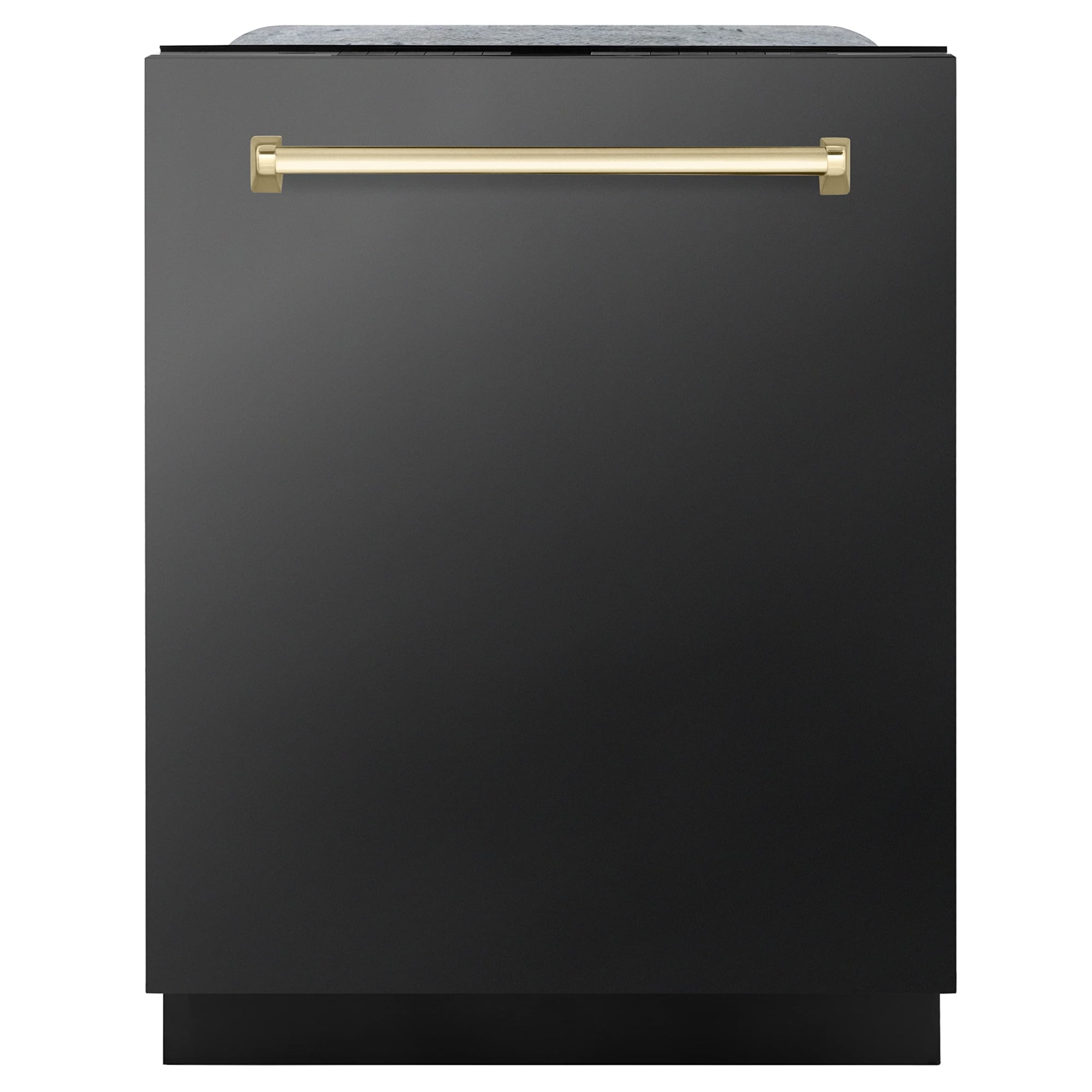 ZLINE Autograph Edition 24" 3rd Rack Top Touch Control Tall Tub Dishwasher in Black Stainless ...