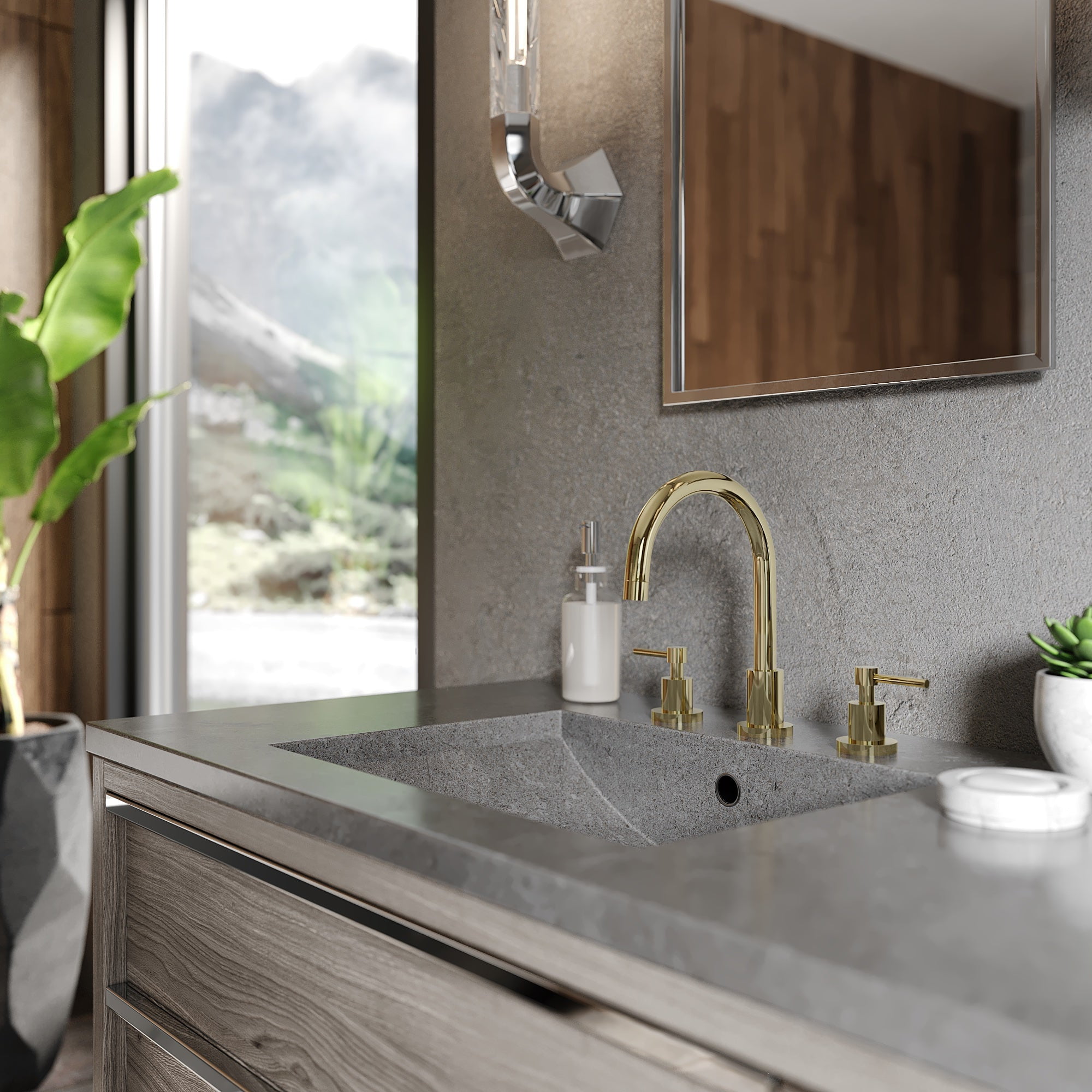 ZLINE Emerald Bay Bath Faucet in Polished Gold (EMBY-BF-PG) - Walmart.com