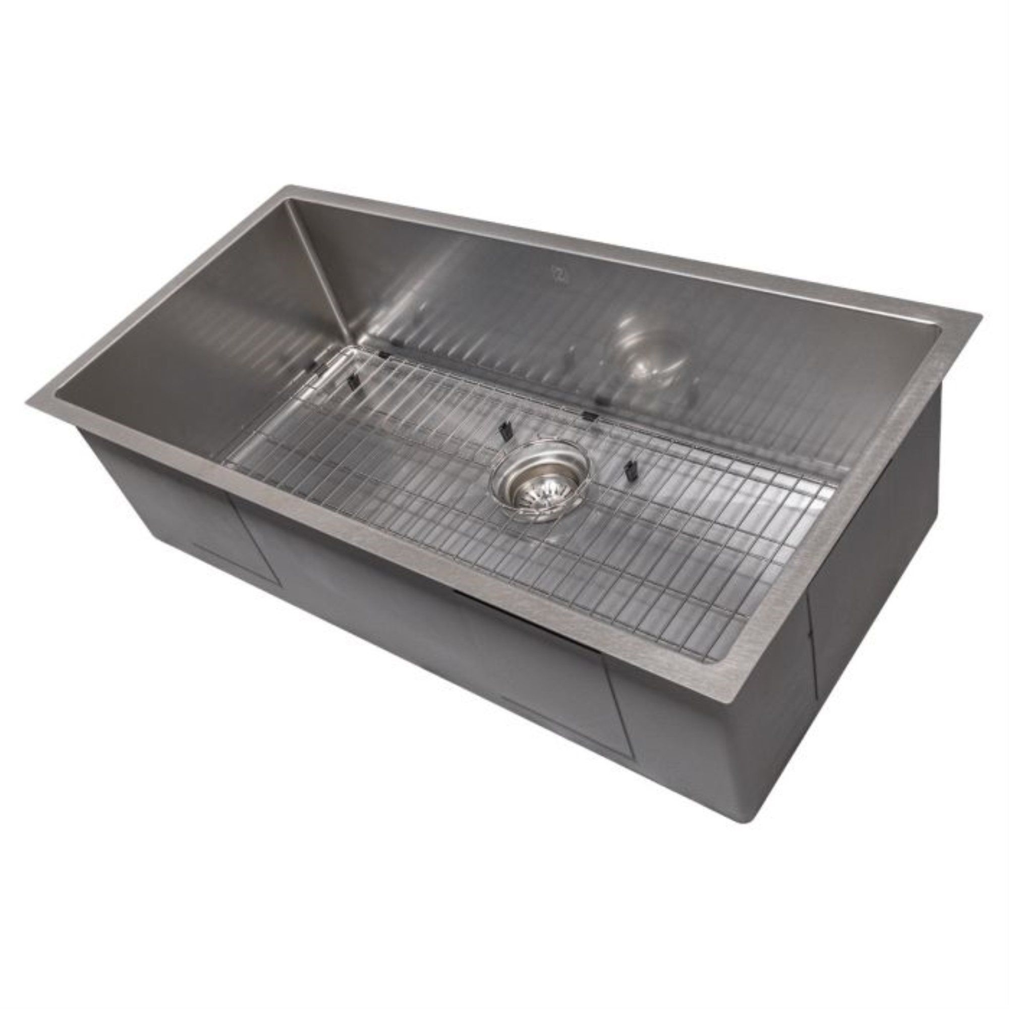 ZLINE Meribel 36 Inch Undermount Single Bowl Sink in DuraSnow Stainless ...