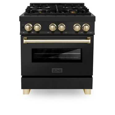 ZLINE 60 In. Autograph Edition Dual Fuel Range in Black Stainless Steel ...