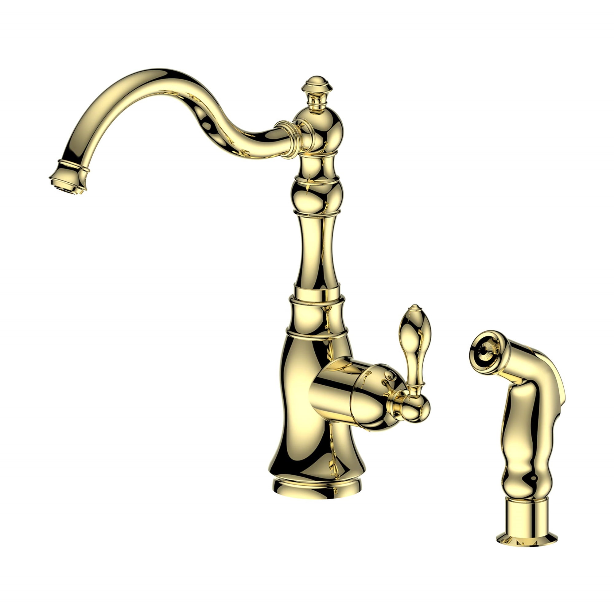 ZLINE Rembrandt Kitchen Faucet in Polished Gold (REM-KF-PG) - Walmart.com