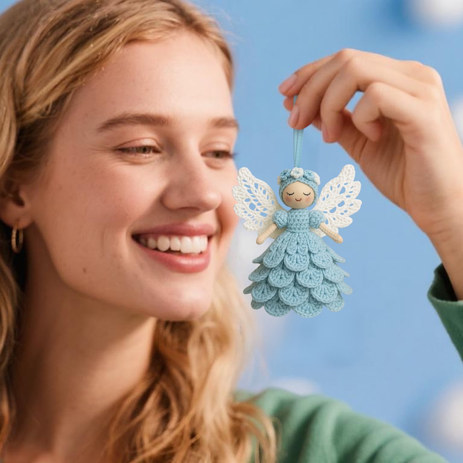 ZLKMQM Christmas DIY Crochet Angel Ornament Kit, Unique Christmas ...