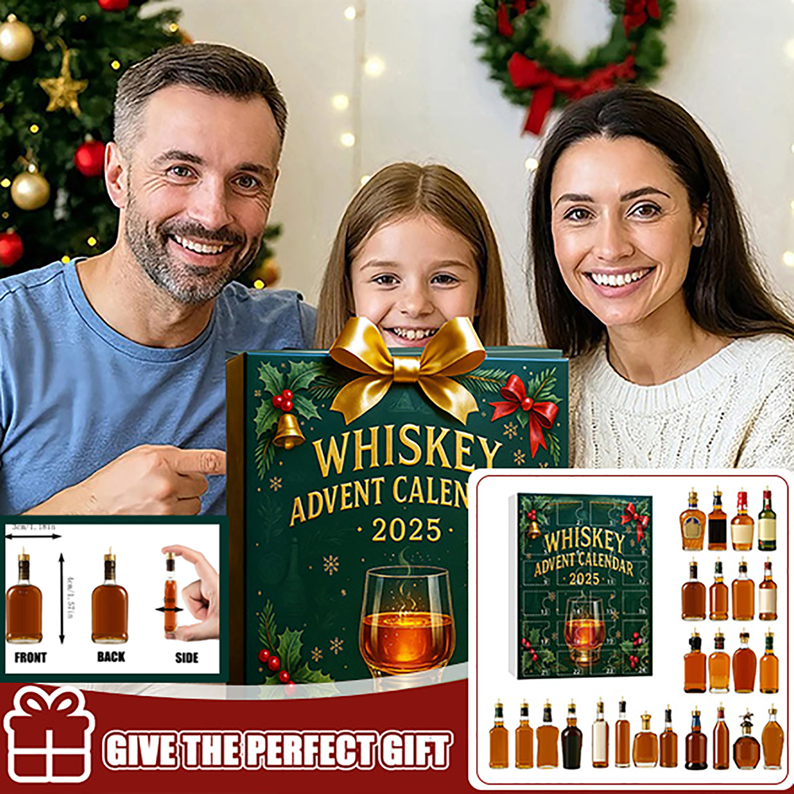 ZLKMQM Whiskey Advent Calendar 2025 - CLASSIC WHISKEY CALENDAR with 24 ...