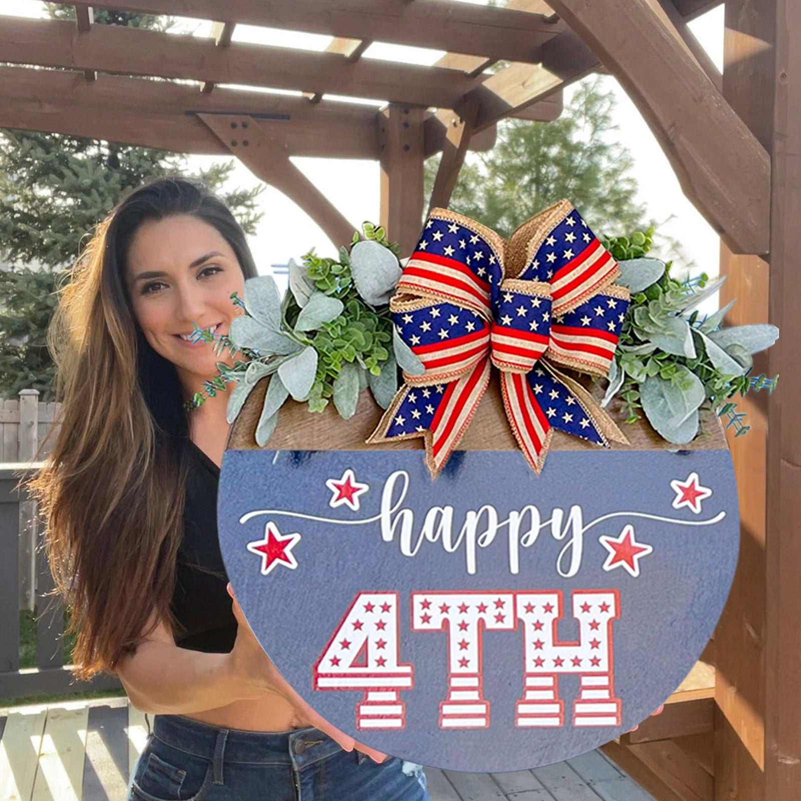 ZLLDECOR Welcome Independence Day Home Decoration Door Wall Decor ...