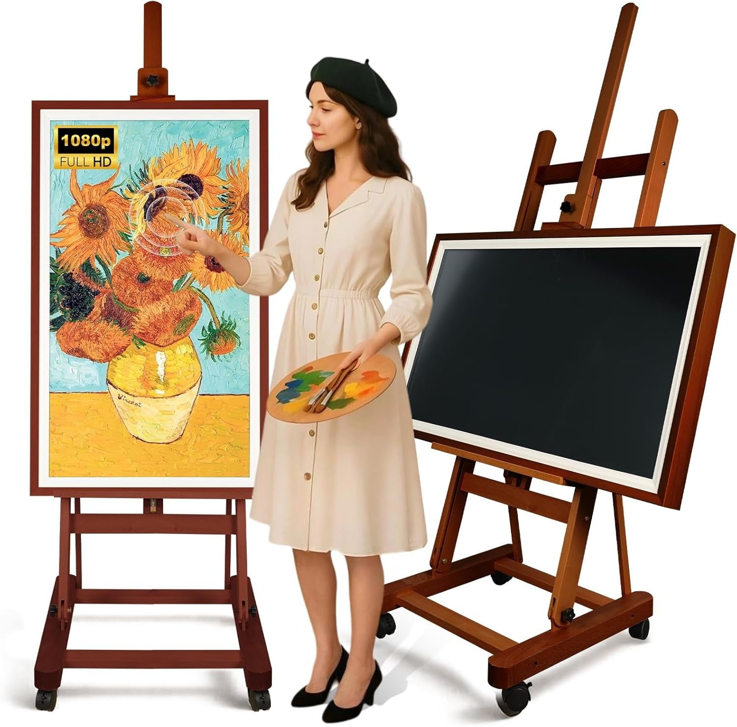 RDYMONKEY 32" Touchscreen Smart Digital Signage Frame - 1080p IPS ...