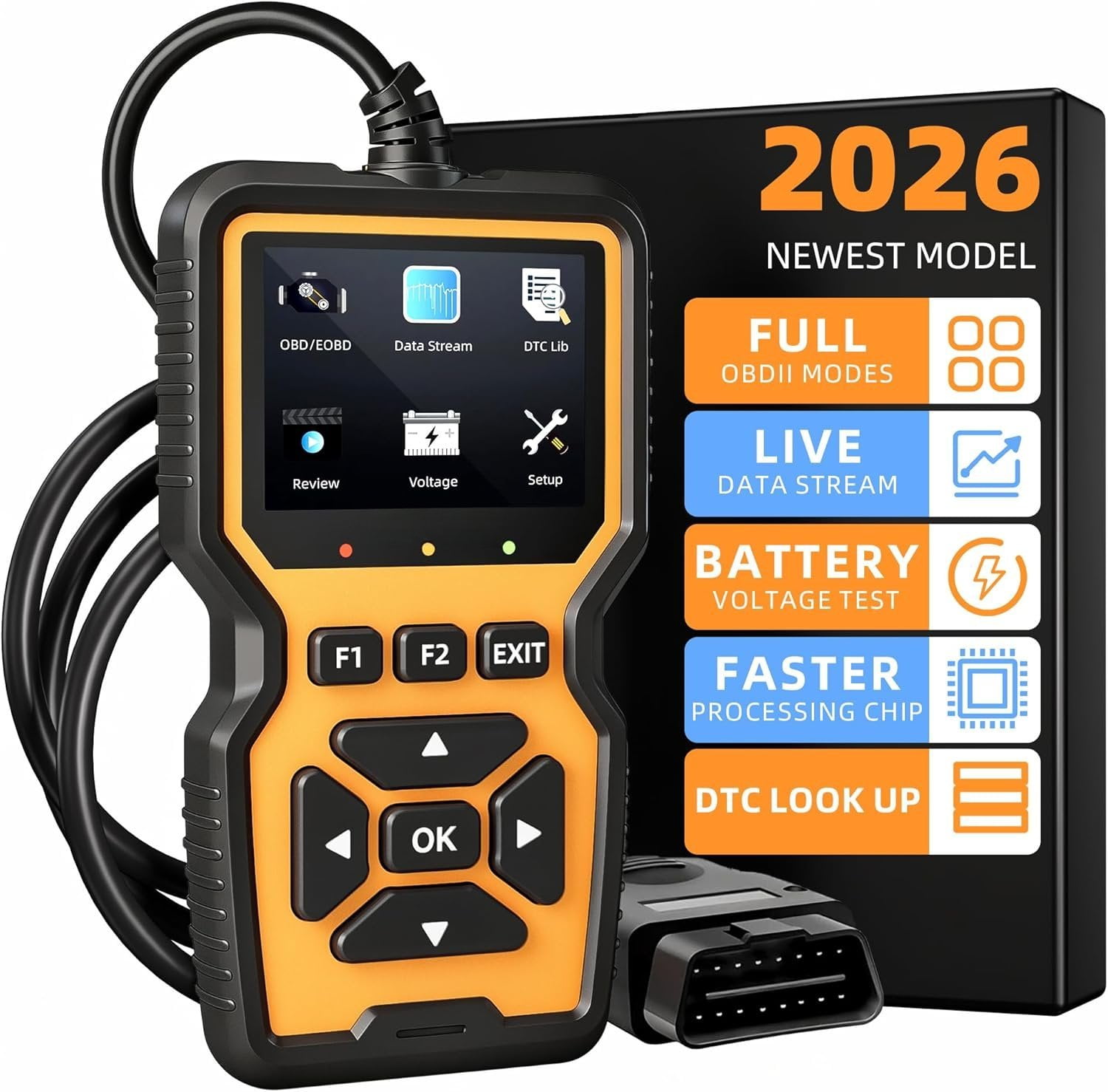 ZM201 Professional OBD2 Scanner Diagnostic Tool, Check Engine Code ...