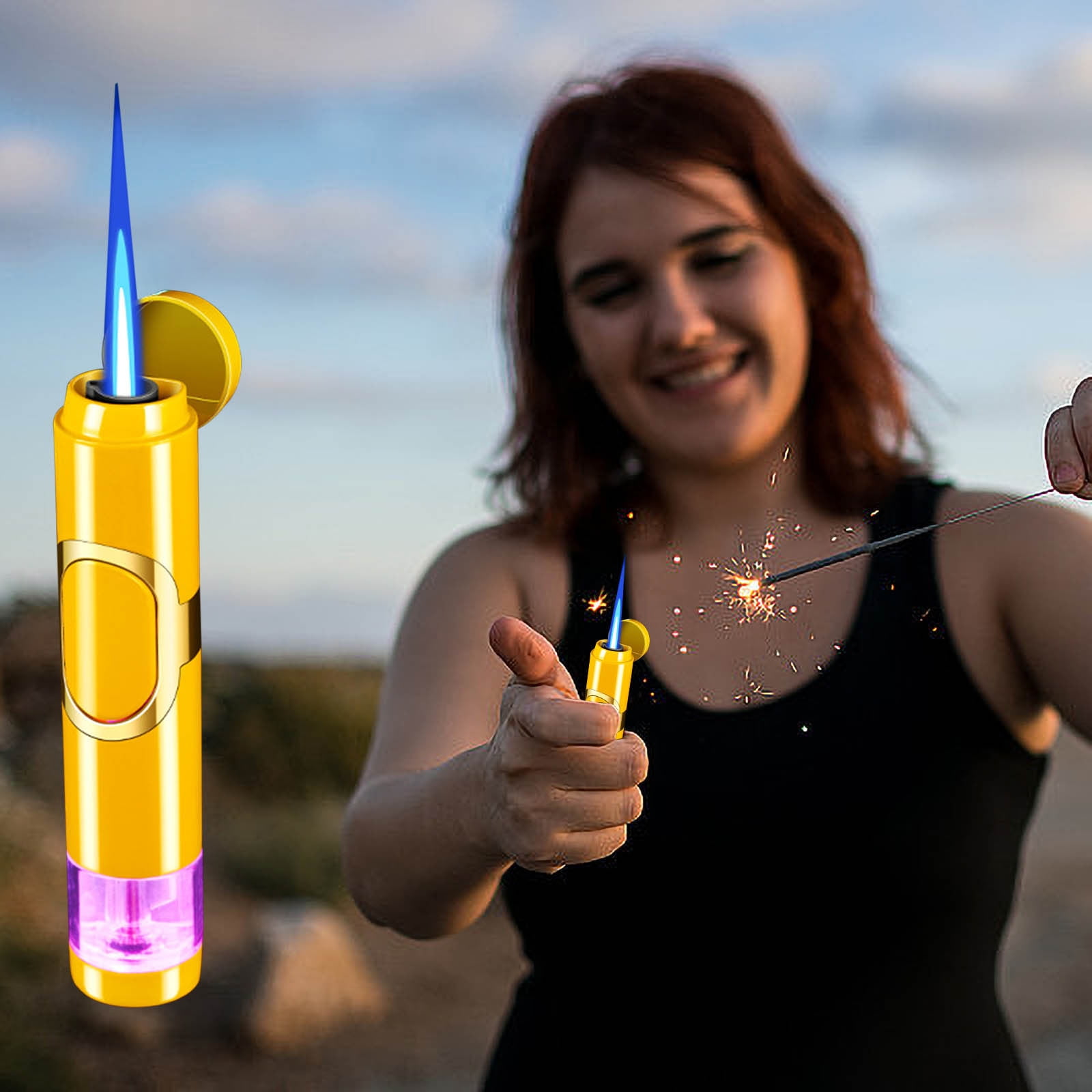 ZMFXJPE Torch Lighter Mini Torch Lighter Cool Lighters Lighter for ...