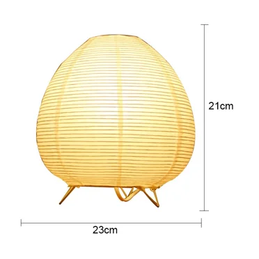 LILSHIM Decorative Nordic Paper Lantern Table Lamp, LED Light for ...