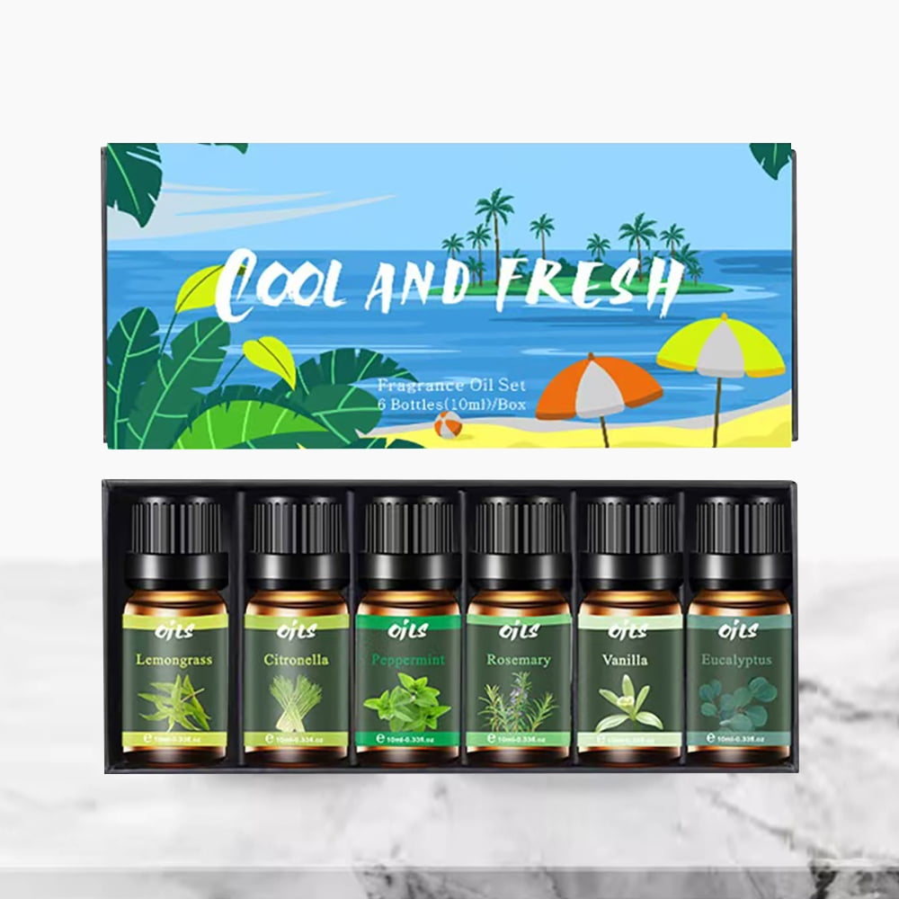 ZMG0512 6-in-1 Essential Oil Kit for Diffusers & Humidifiers - 6 ...