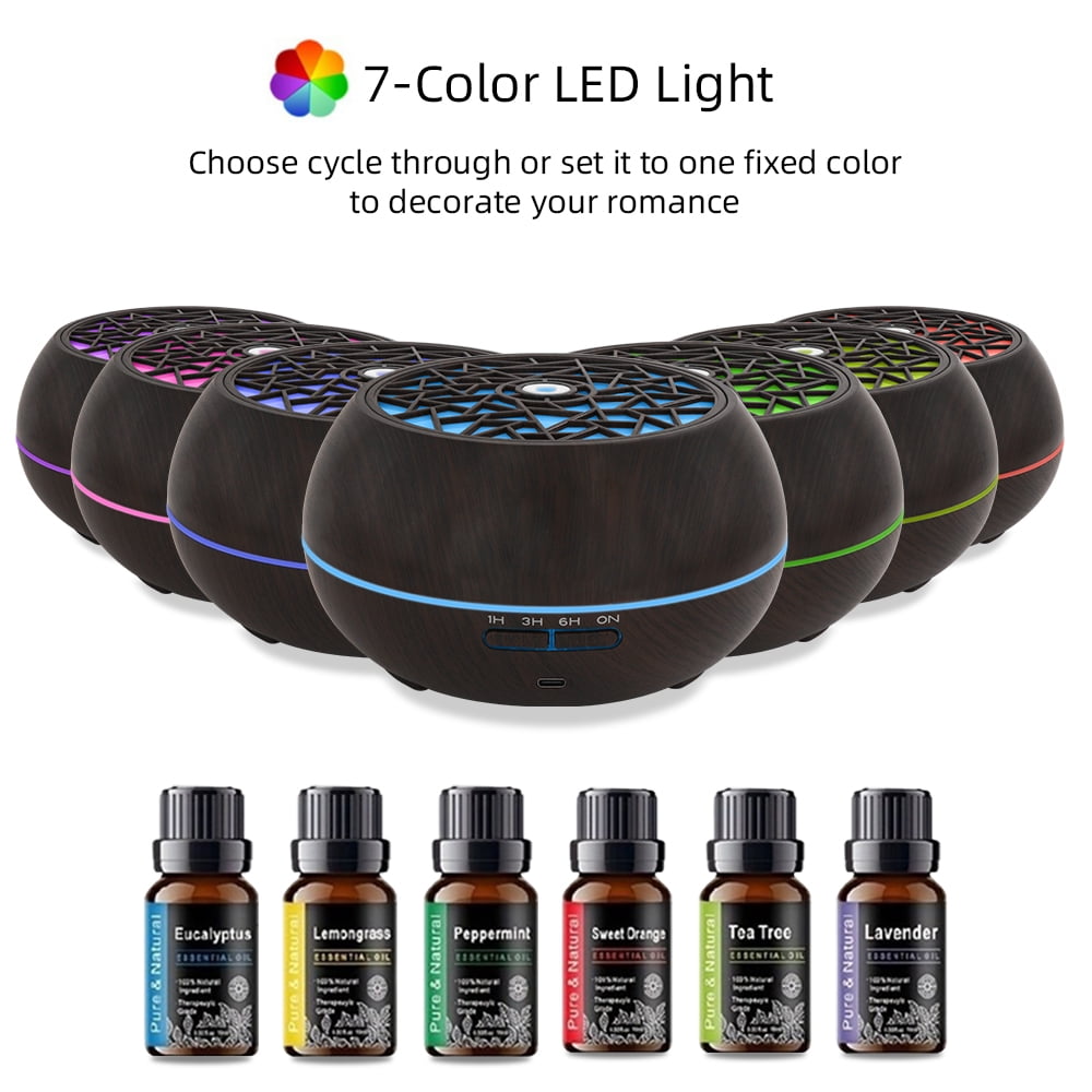 ZMGJSQ 550ml Large Room Essential Oil Diffuser with 6 Premium Oils ...