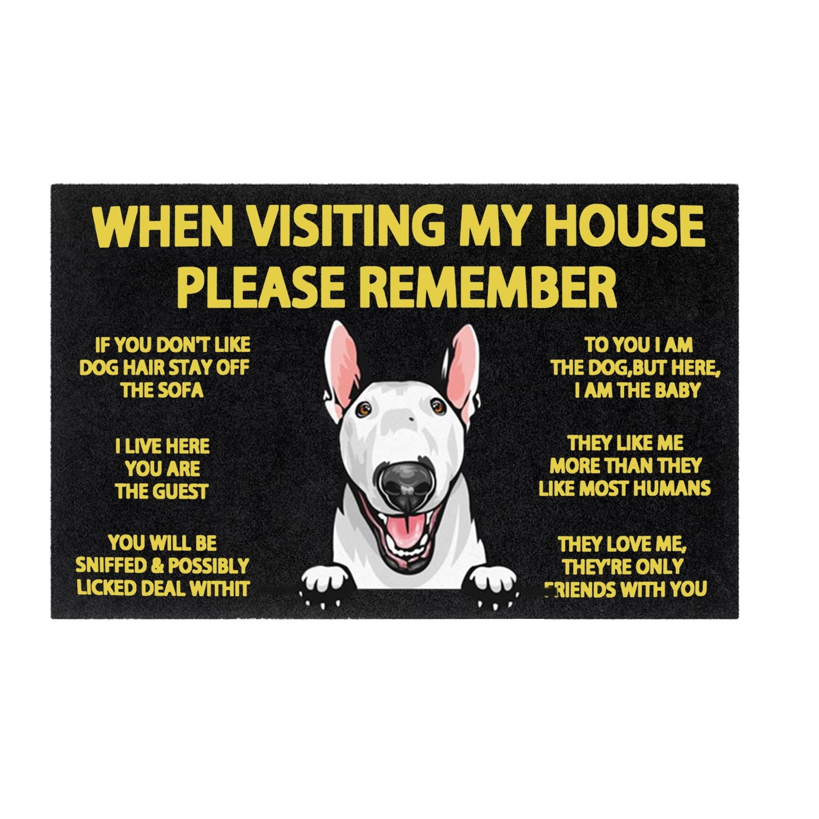 ZMHEGW Siberian Chihuahua Doormat Kitchen Bath Dog Interior Monologue ...