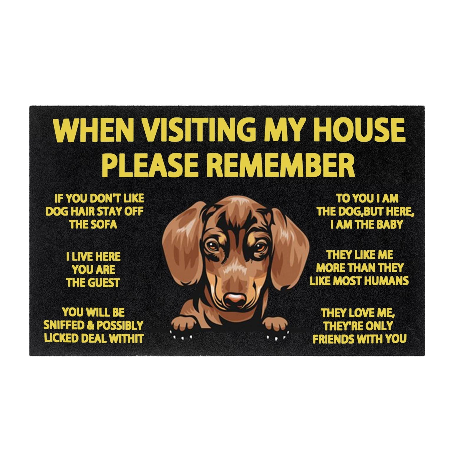 ZMHEGW Siberian Chihuahua Doormat Kitchen Bath Dog Interior Monologue ...