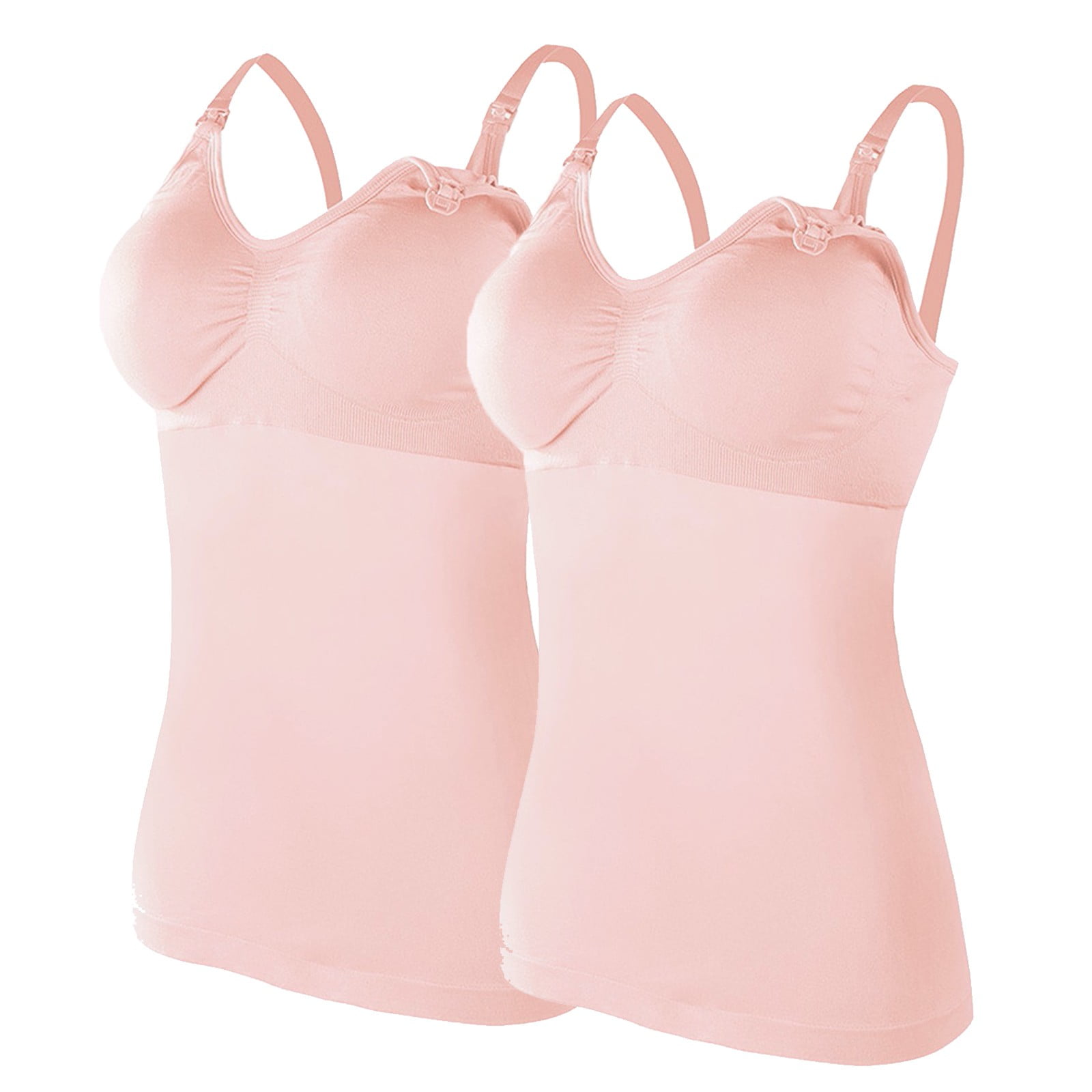 ZMHEGW Womens Nursed Tank Tops Built In Bra Top for Breastfeeding ...