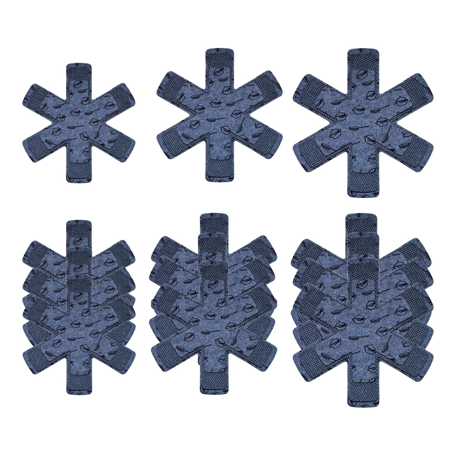 ZMKIAG 12-Pack Non-Scratch Silicone Pan Protectors - Heat Resistant ...