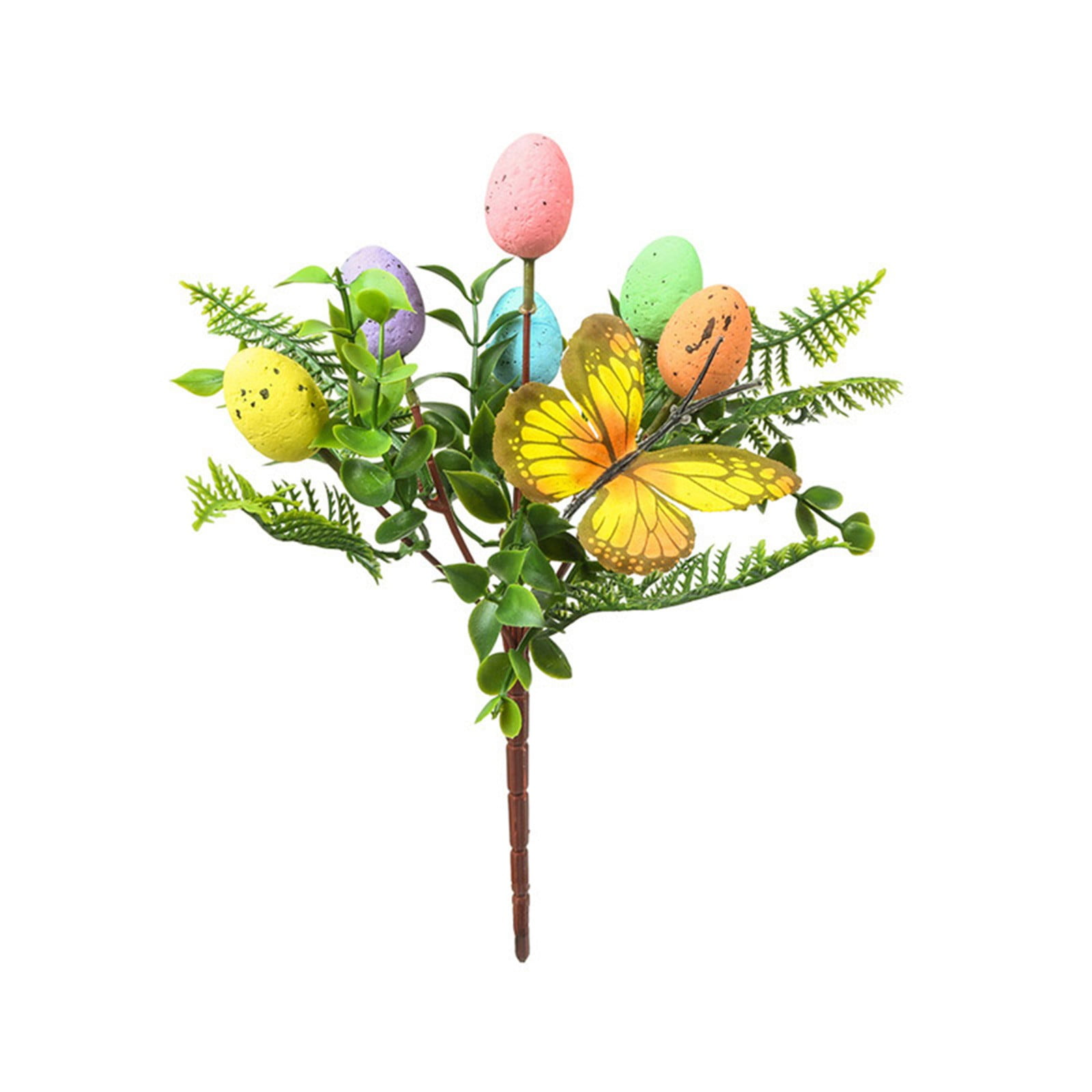 ZMKIAG 13.7 in Easter Egg Floral Stems, Artificial Spring Bouquet with ...