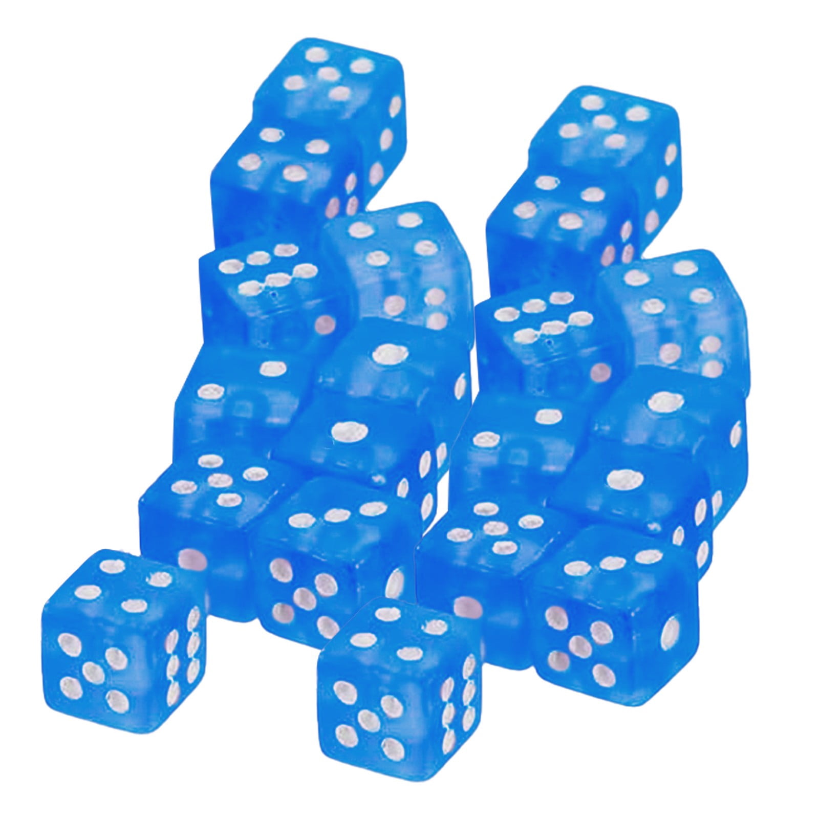 ZMKIAG 20-Piece 5mm Acrylic Tiny Dice Set - Six-Sided Game Dot Square ...