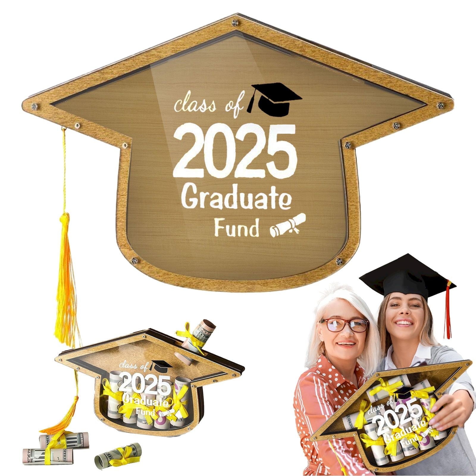 ZMKIAG 2025 Graduation Gifts Graduation Cap Money Holder Class of 2025 ...
