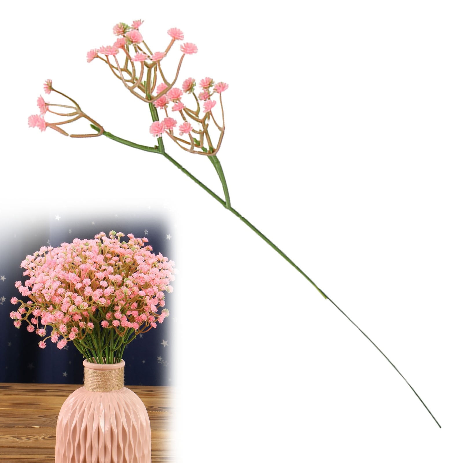 ZMKIAG Artificial Gypsophila Bouquet for Decoration, Faux Flowers Plant ...