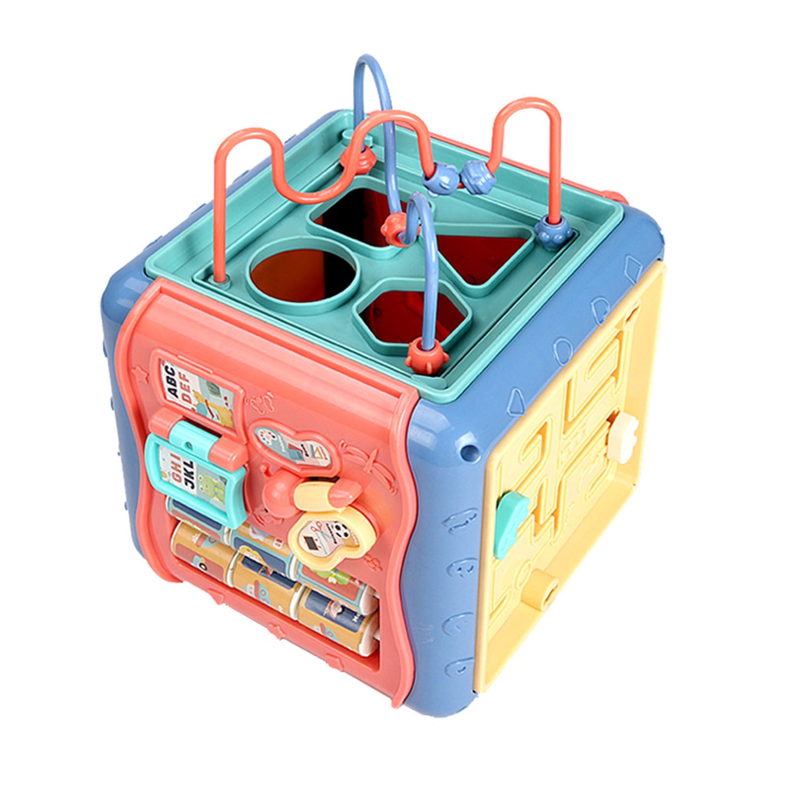 ZMKIAG Children's Educational Activity Cube, Multifunctional 8-in-1 ...