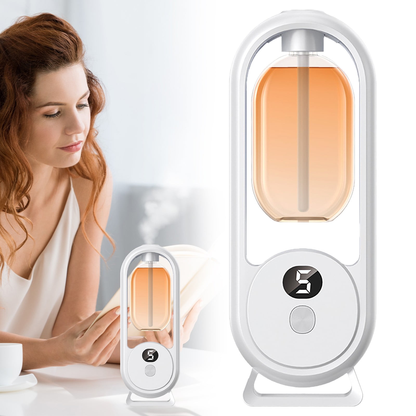 ZMKIAG Color LED Ambient Lighting Aromatherapy Machine, Intelligent Aroma Diffuser with 360 ...