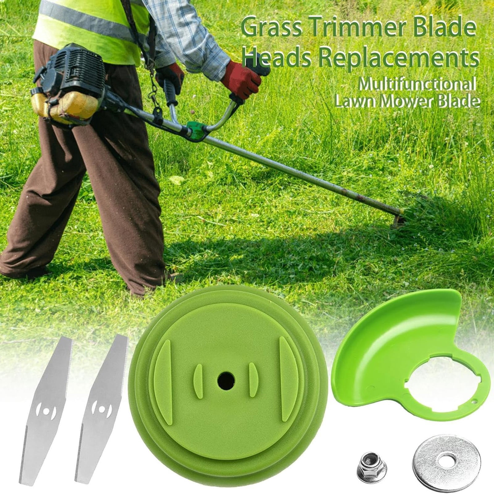 ZMKIAG Cordless Grass Trimmer - Adjustable Handle Lawn Mower for Small ...