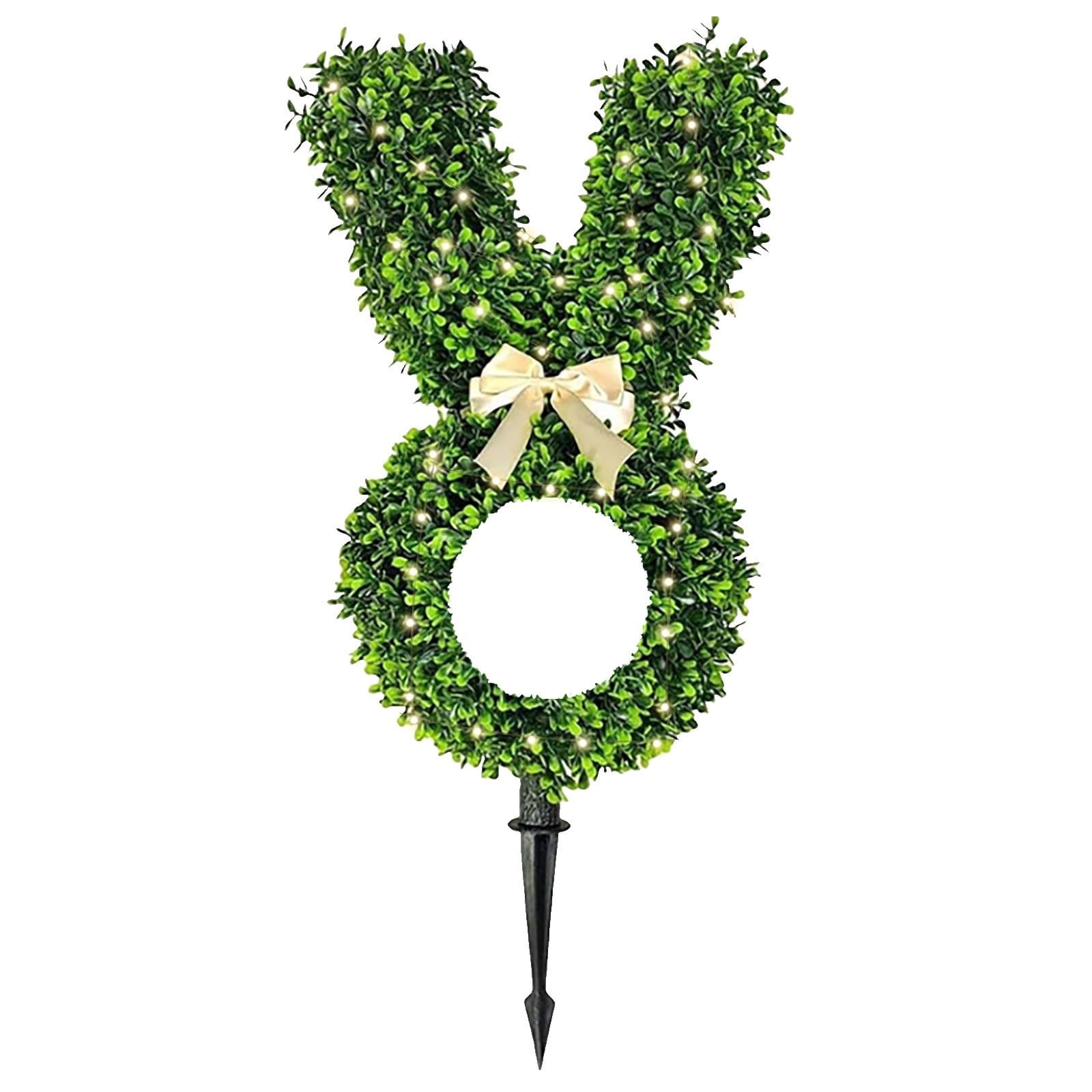 ZMKIAG Easter Decor, Artificial Bunny-Shaped Topiary Tree Pot Fake ...