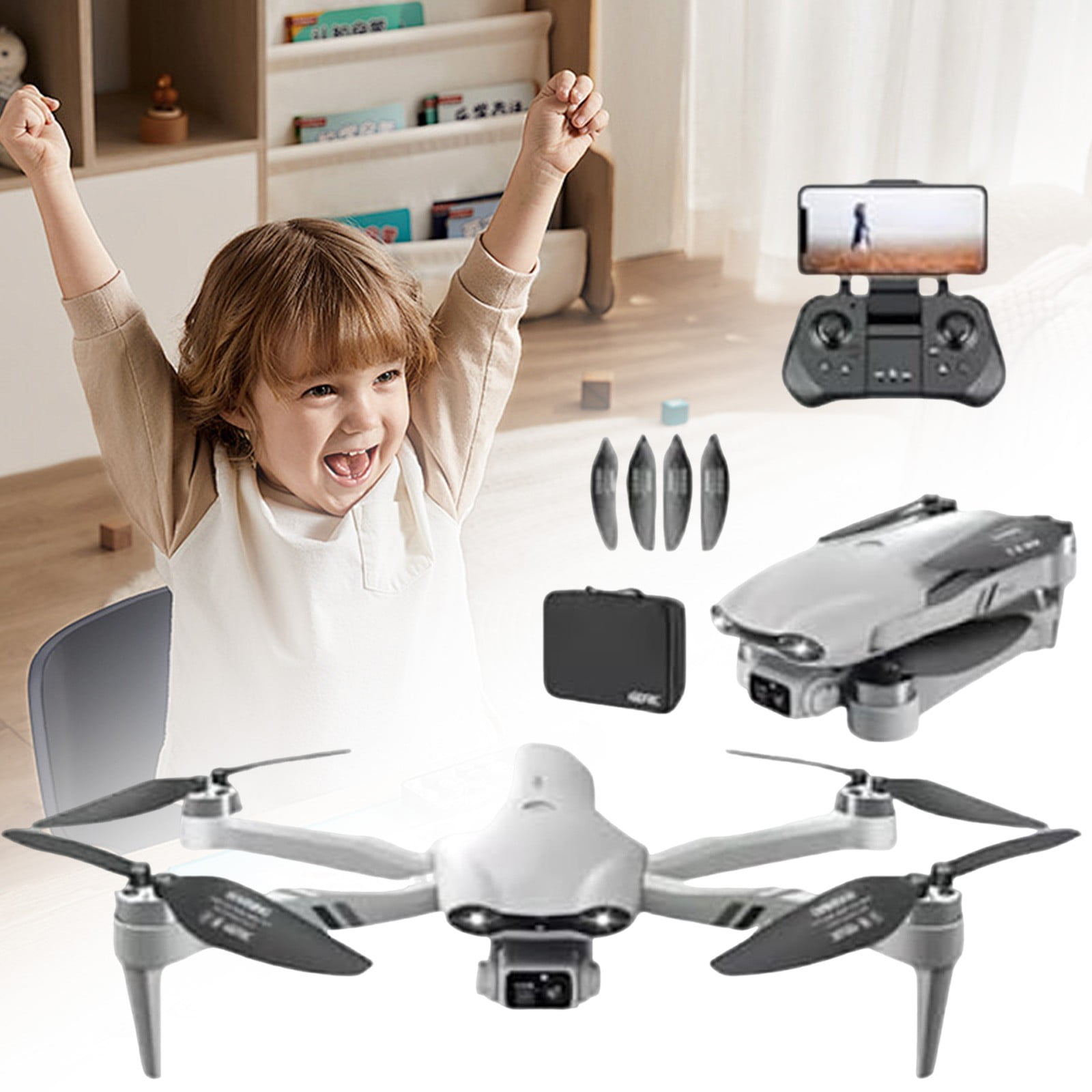 ZMKIAG F10 Folding GPS Drone, Aerial Photography Dual Intelligent ...