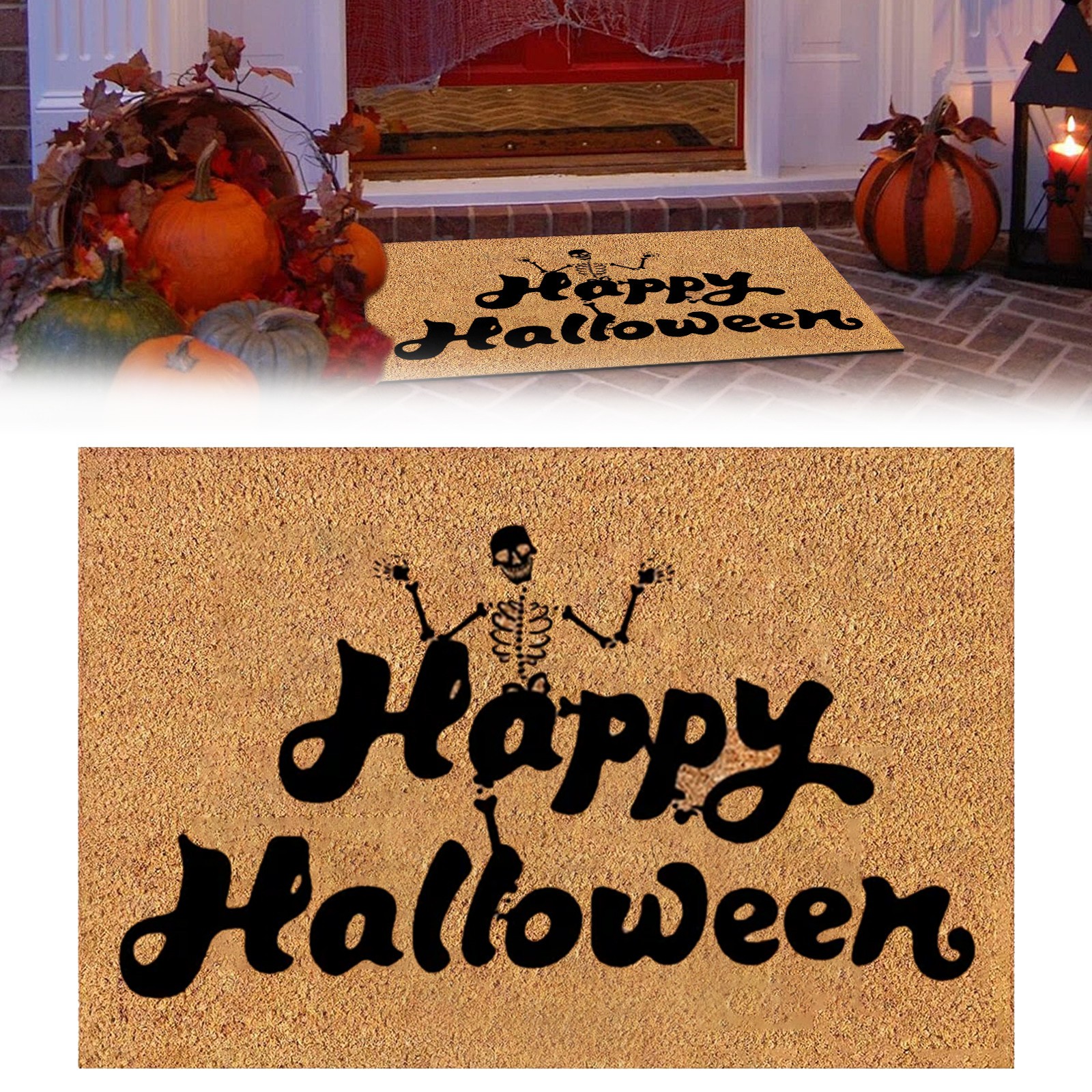 ZMKIAG Halloween Doormat, Cute Ghost Front Door Entrance Mat, Funny ...