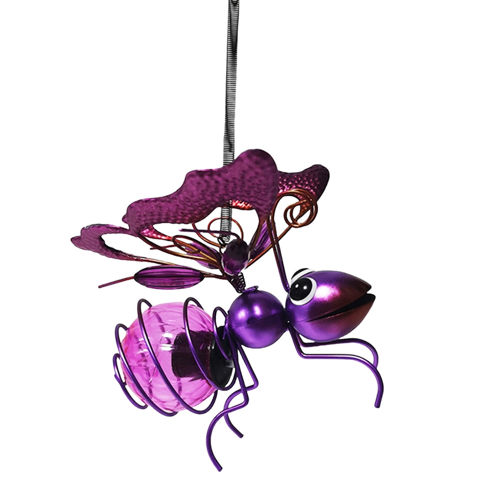 ZMKIAG Hanging Solar Powered Bee Light, Metal LED Outside Bugs with ...