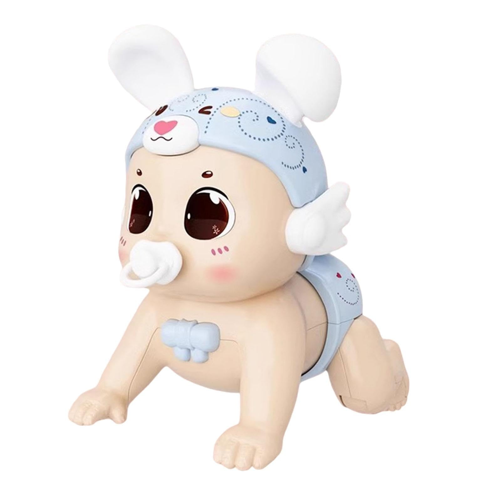 ZMKIAG Interactive Crawling Doll Toy with Music, Lights and Recording ...